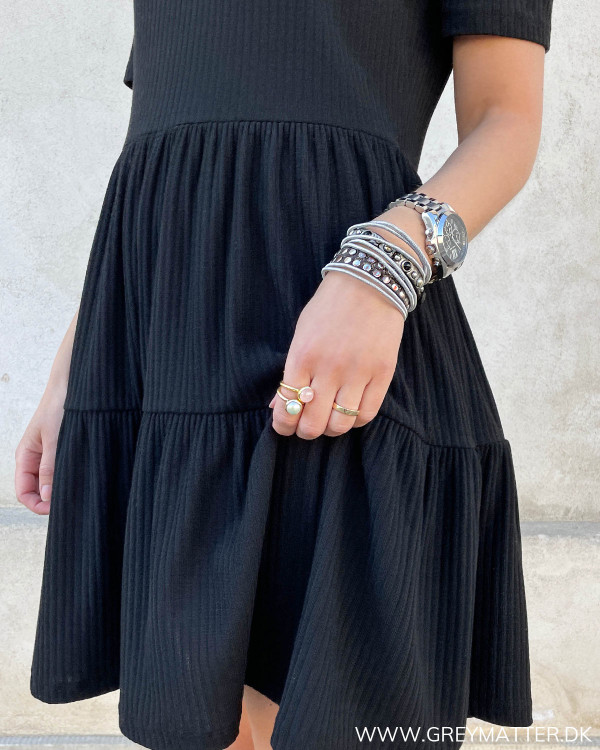 ONLY Onlnella Black S/S O-Neck Dress