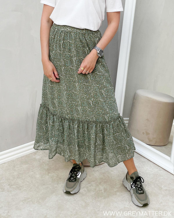 ONLY Onlstar Aqua Haze Ella Paisley Midi Skirt